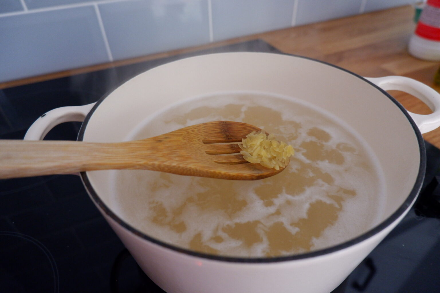Sweet Potato & Spinach Orzo | Slapdash Cooking
