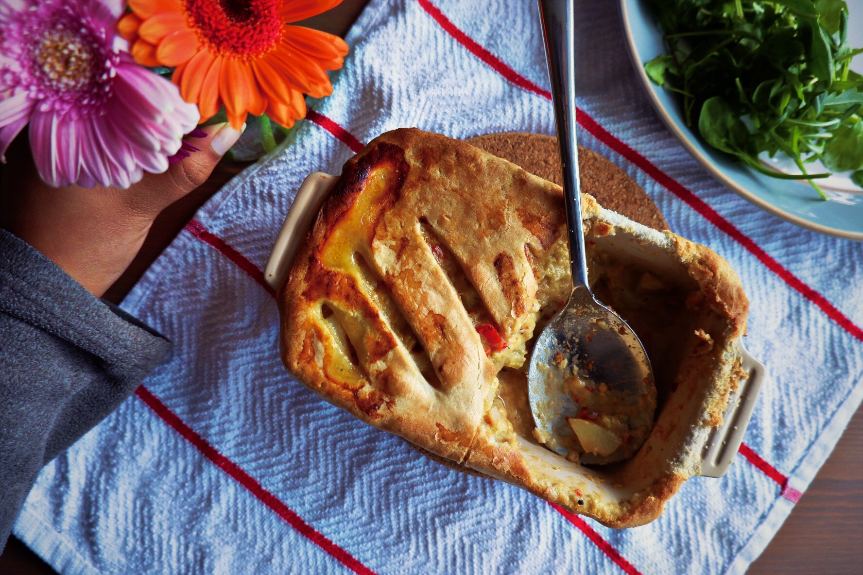 Leek, Potato & Roasted Pepper Pie | Slapdash Cooking